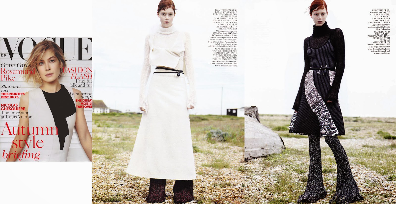 Amy Hall: Latest press coverage: British Vogue, October issue