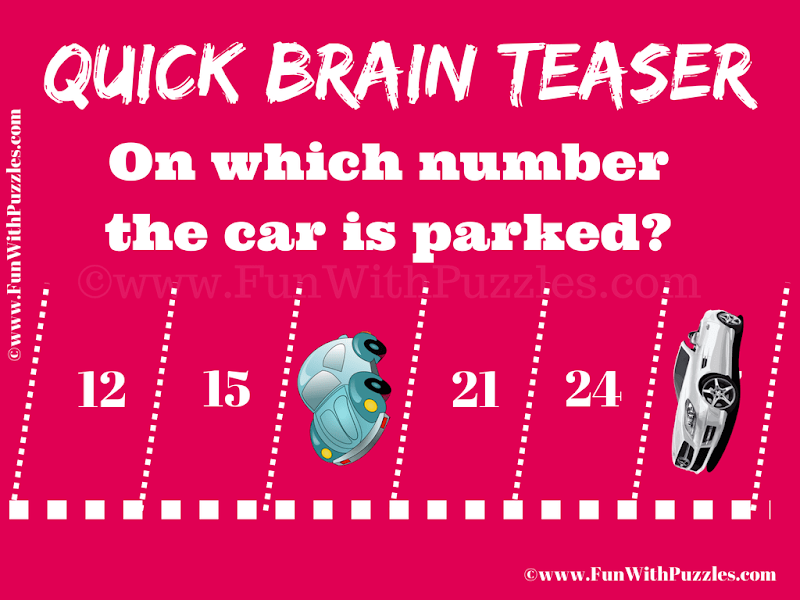Quick Brain Teaser: Parking Maths Puzzle and Answer for Kids