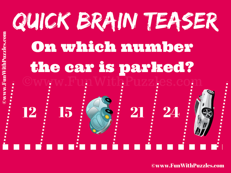 Quick Brain Teaser: Parking Maths Puzzle and Answer for Kids