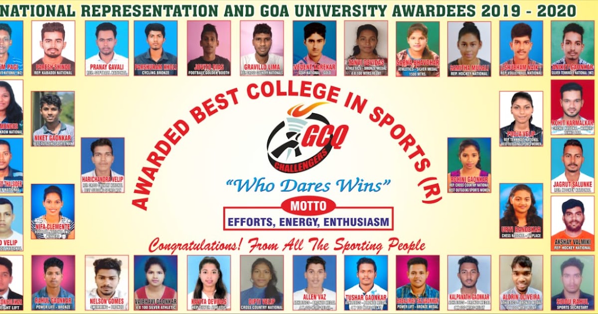 Goa College of Quepem ready for new challenges - who dares wins