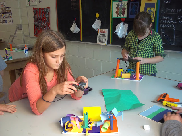 Monument Valley Regional Middle School Art Class: Paper Sculptures 5th ...