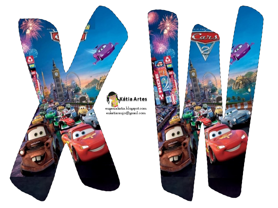 Alfabeto de Cars 2. - Oh my Alfabetos!