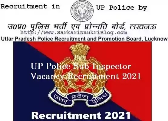 UP Police PAC Sub-Inspector Fire Officer Vacancy Recruitment 2021