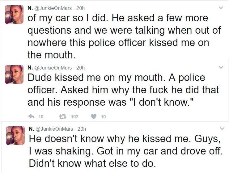 Lady Narrates How A Police Officer Allegedly Pulled Her Over In Traffic