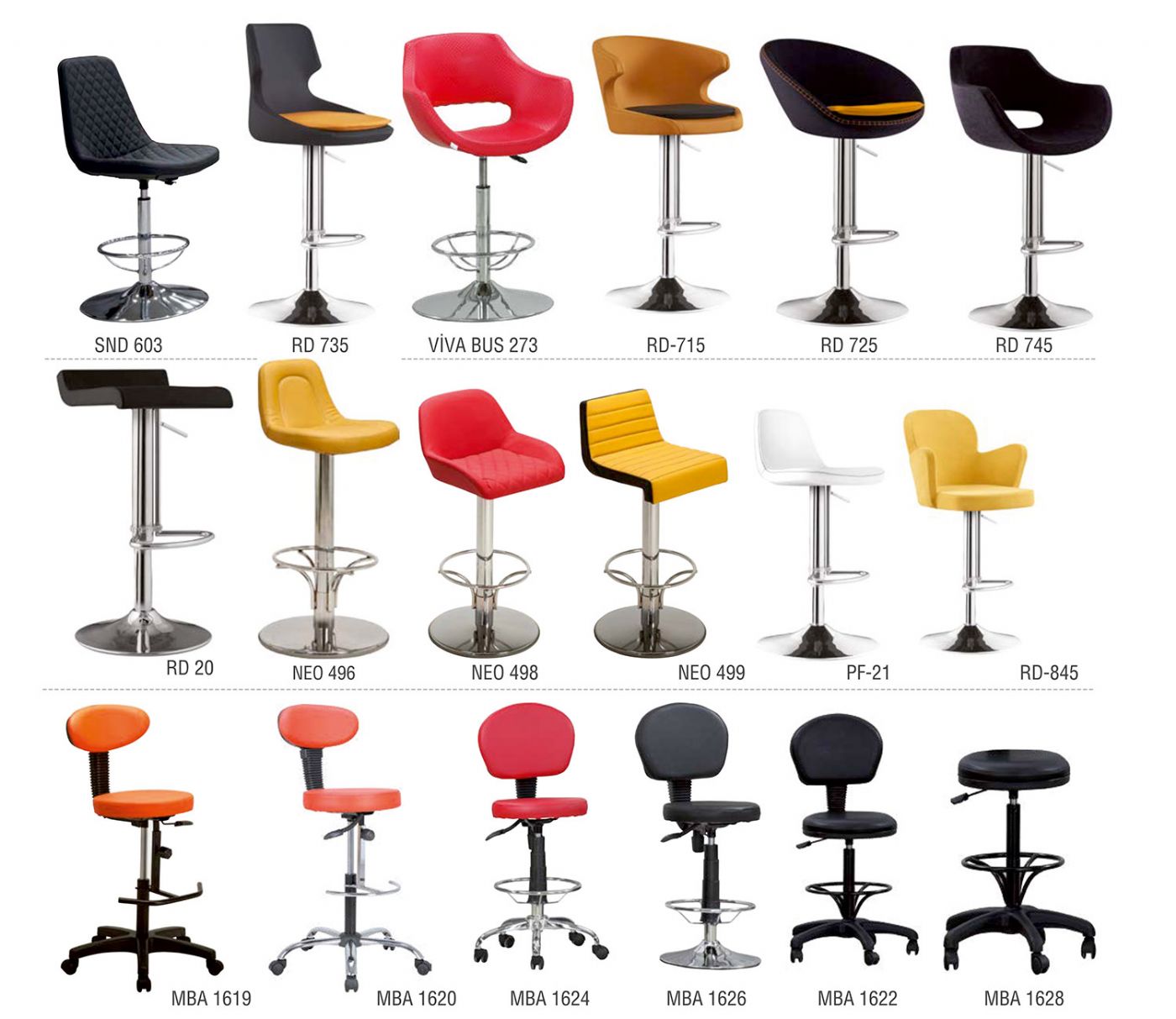 Tabure Modelleri: Ofis Tabureleri