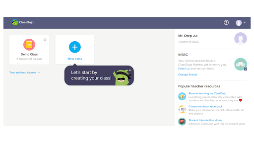 ClassDojo: Create, Build Virtual Classroom, Connects and Share Activities