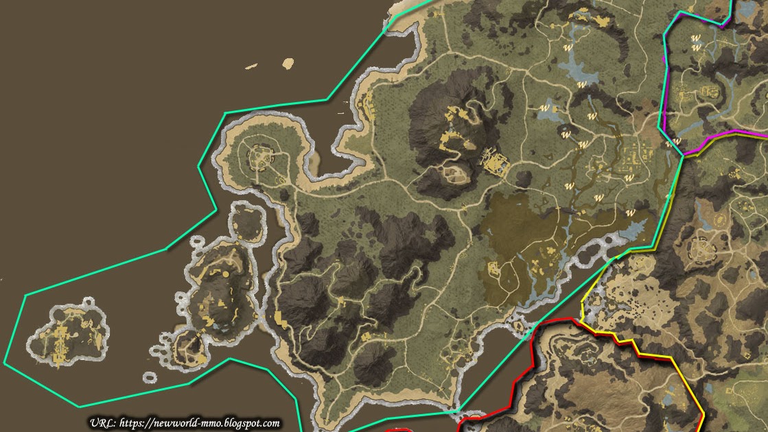 New World: Ebonscale Reach floating spinefish map