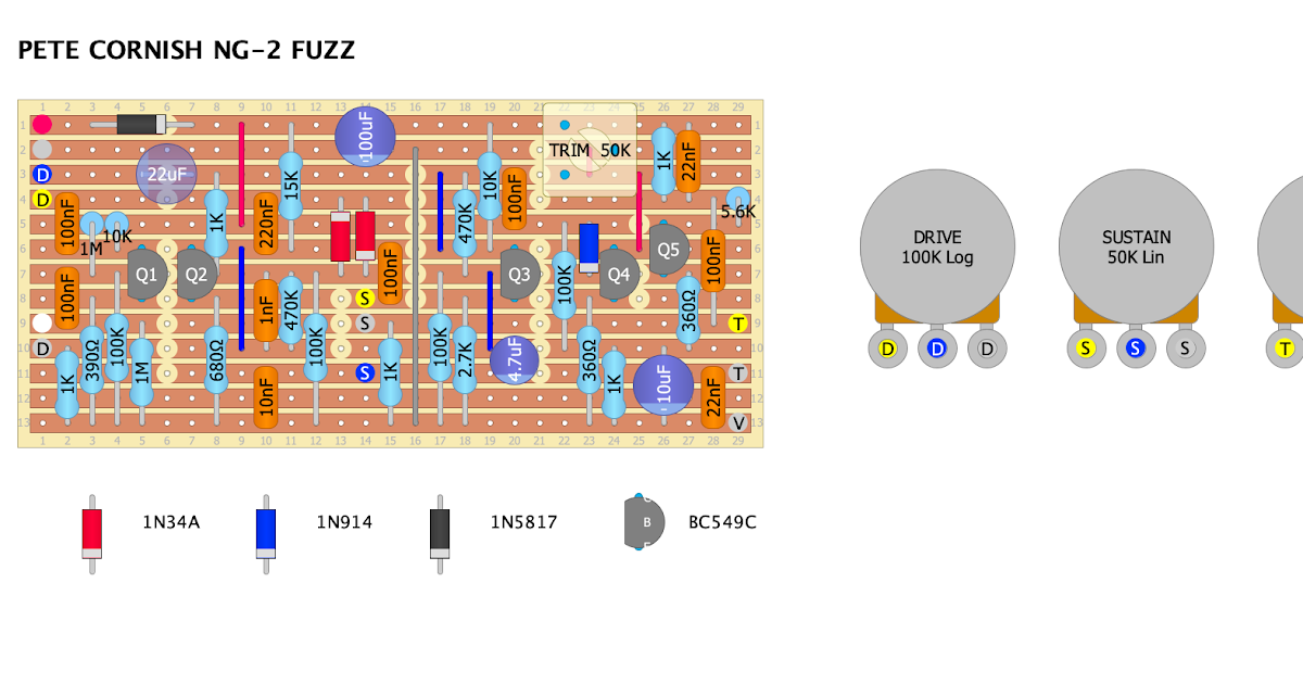 Guitar Effects - Vero - Point to Point - Tag Board Layouts: PETE ...