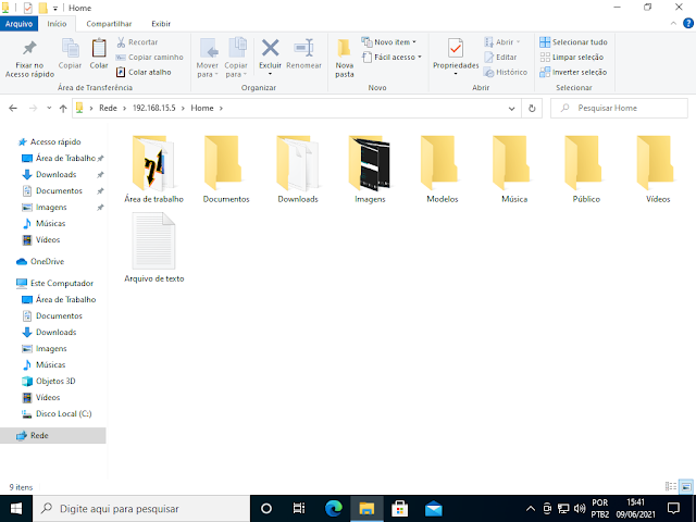 Compartilhamento de arquivos entre Linux e Windows