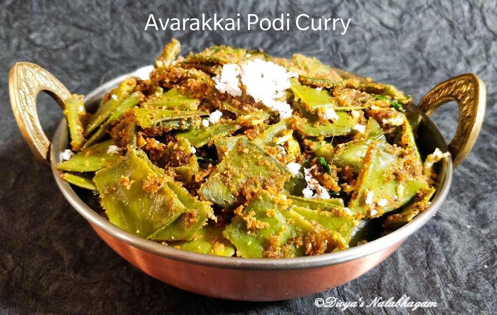 Avarakkai Podi Curry | Broad Beans Podi Curry | Avarakkai podi thooval ...