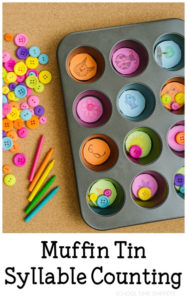 Muffin Tin Syllables | Fun and Easy Reading Game | School Time Snippets
