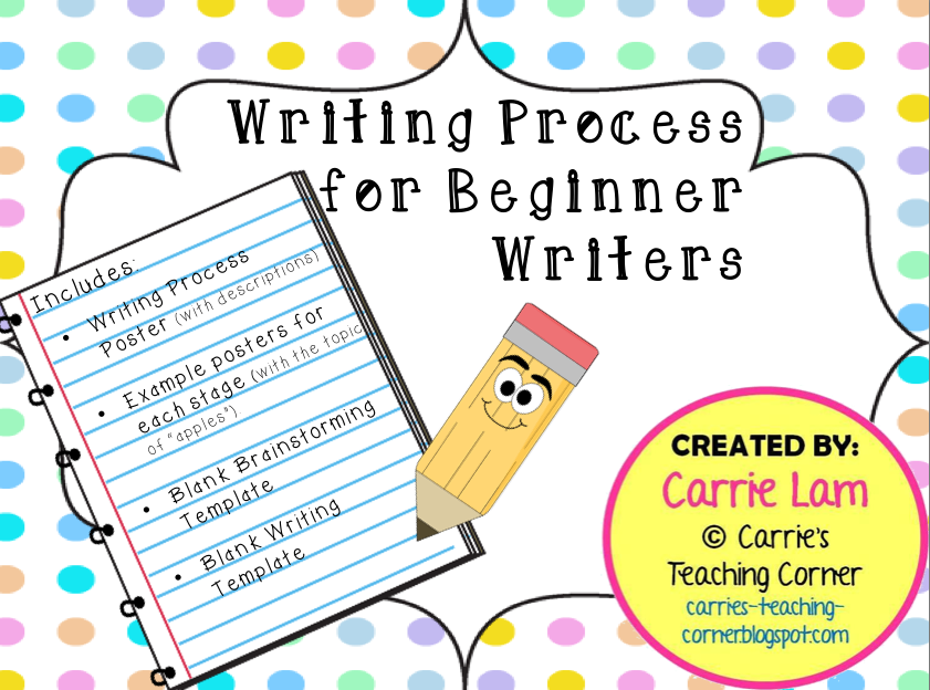 Carrie's Teaching Corner: Writing Process for Beginner Writers