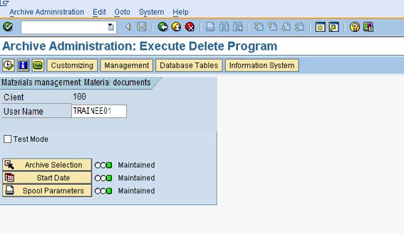 SAP ABAP Central: Step-by-Step Archiving of Material Documents