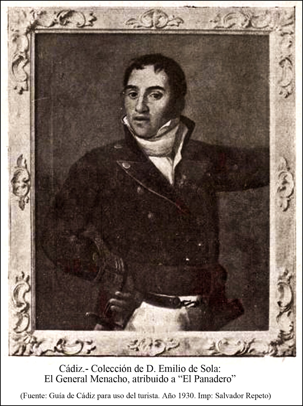 Retrato del General D. Rafael Menacho, atribuido a Juan Rodríguez ...