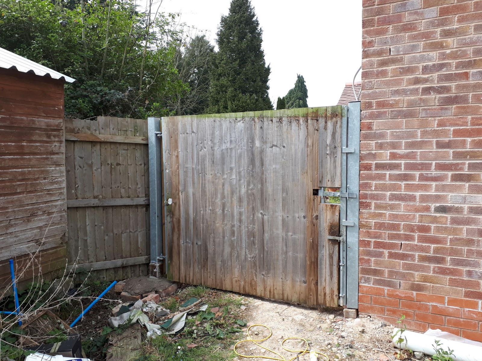 An English Homestead: Infrastructure Work - Security Gate