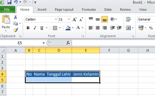 Cara Membuat Border Otomatis di Ms. Excel dengan Mudah