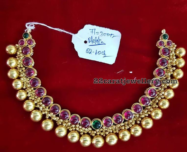71 Grams Pota Ruby Pendant - Jewellery Designs