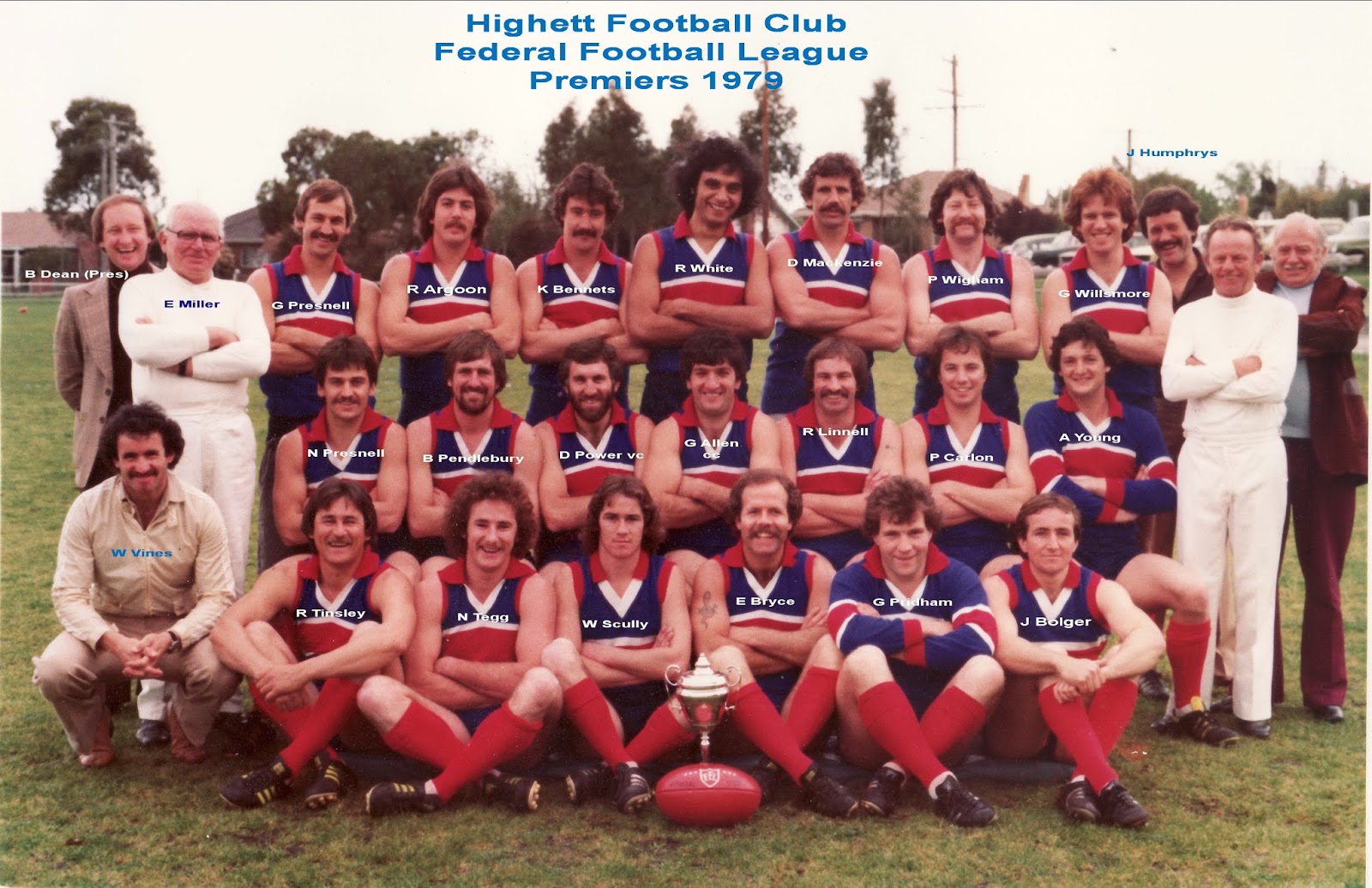 1971-1974/79 was a "Golden Era" for the Highett Football Club.