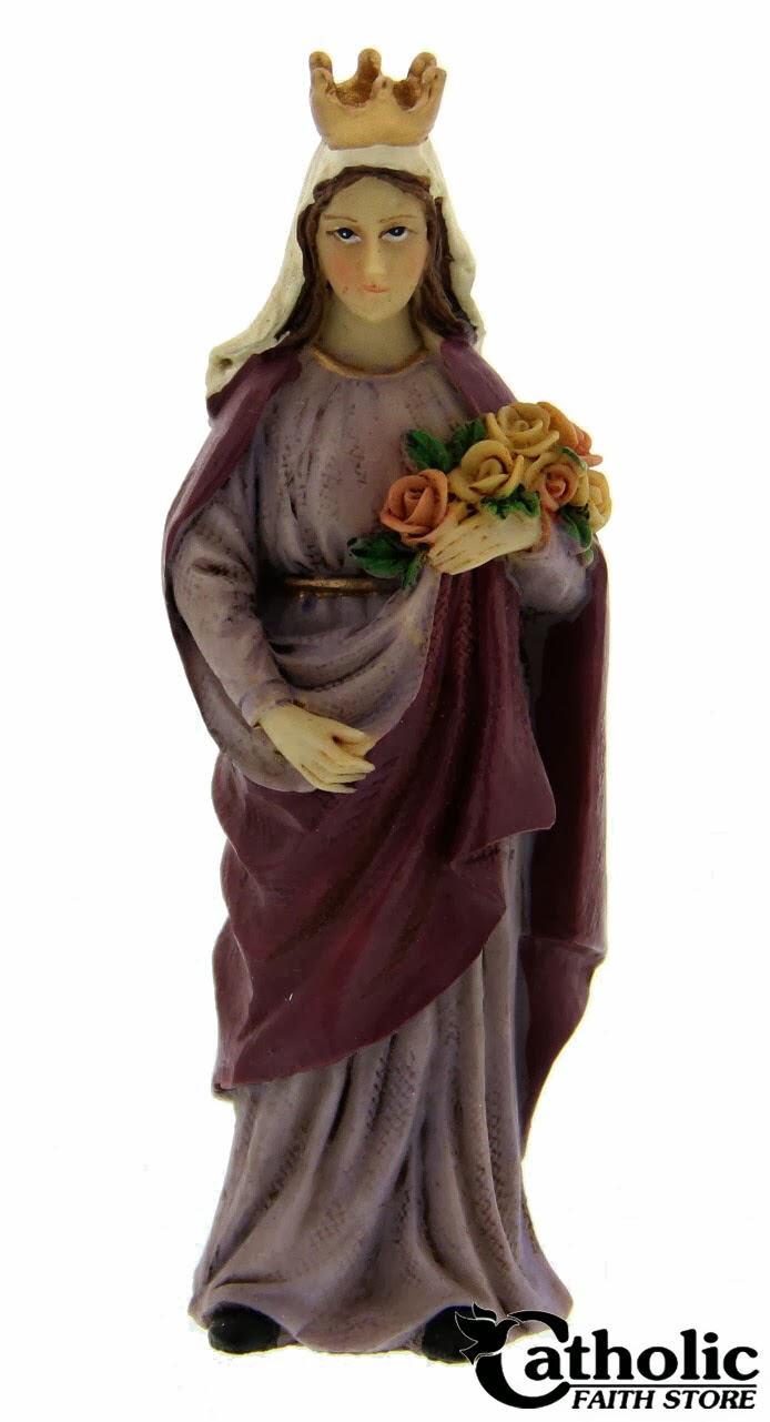 Catholic Faith Store: St. Elizabeth of Portugal Statue 4”
