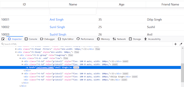 react-table add edit/delete column link