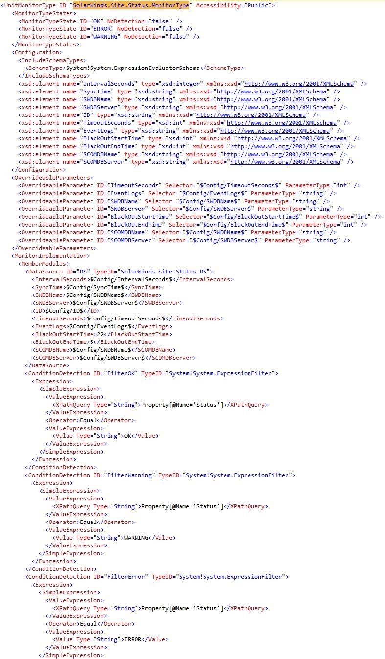 SCOM Management Pack Development: SolarWinds Management Pack ...
