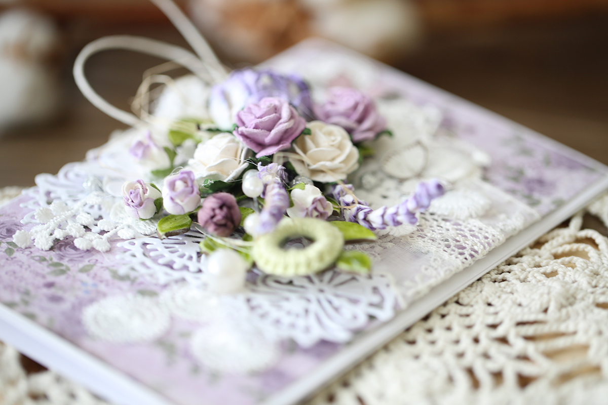 Wild Orchid Crafts: Lavender card