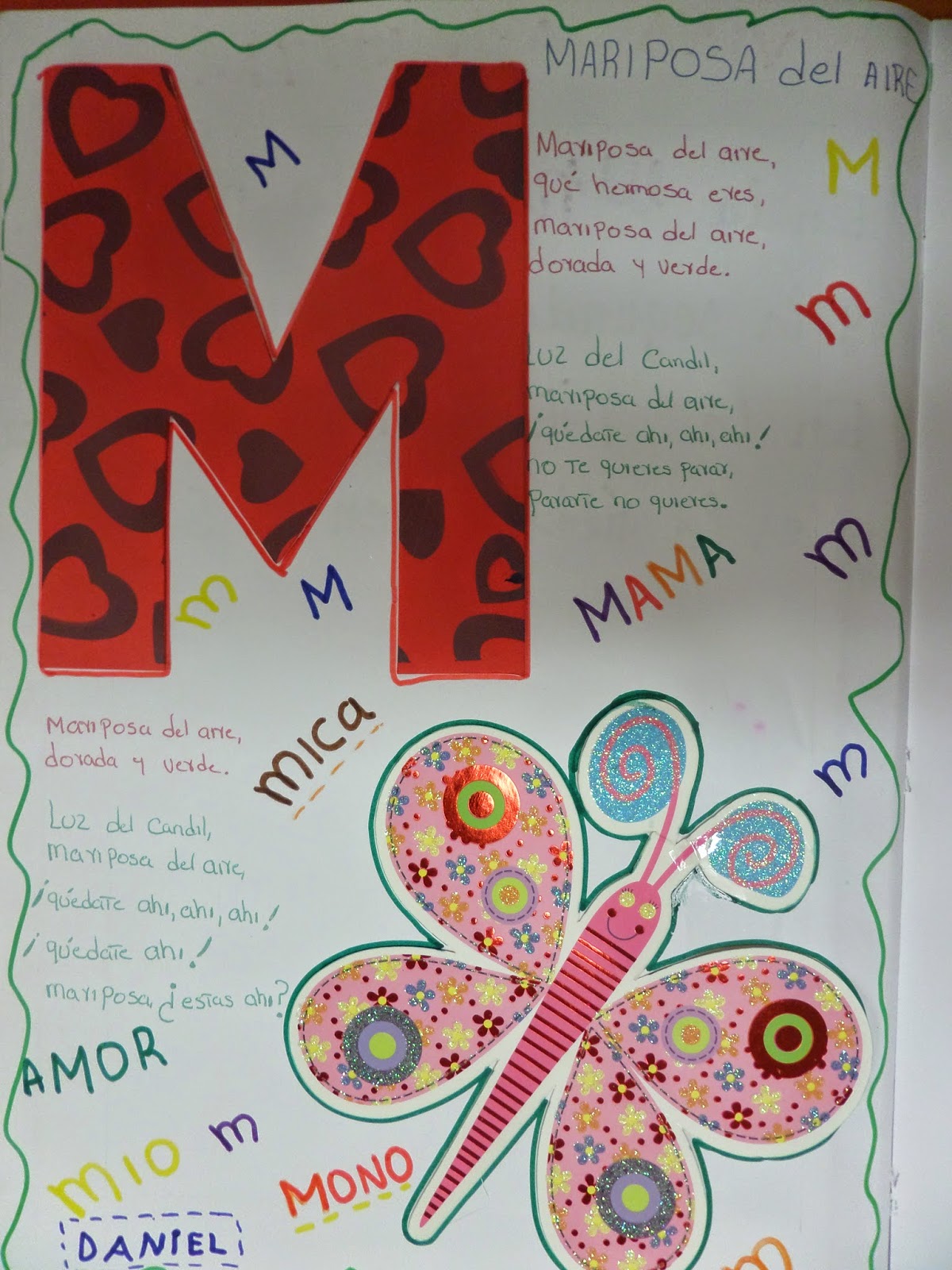 LETRA "M"- LIBRO DE LAS LETRAS | CON ARENA EN LOS BOLSILLOS