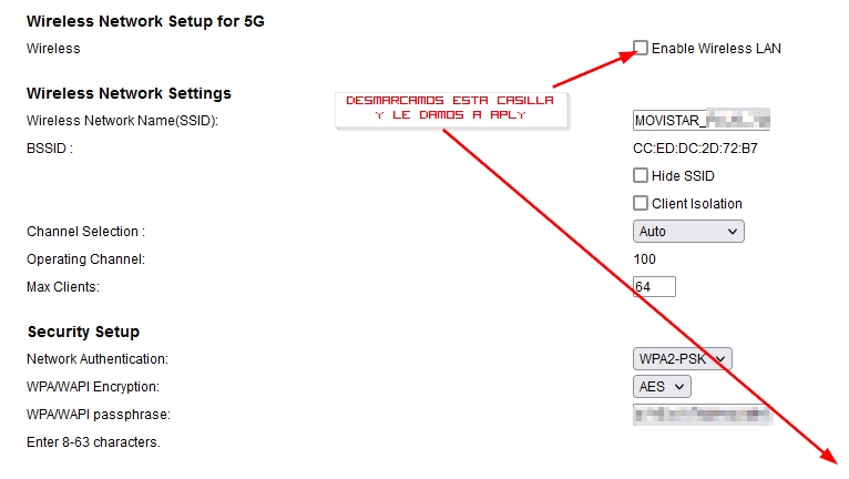 Desactivar 5G en router Mitrastar de Movistar | AccionGlobalXSoft - Tu ...
