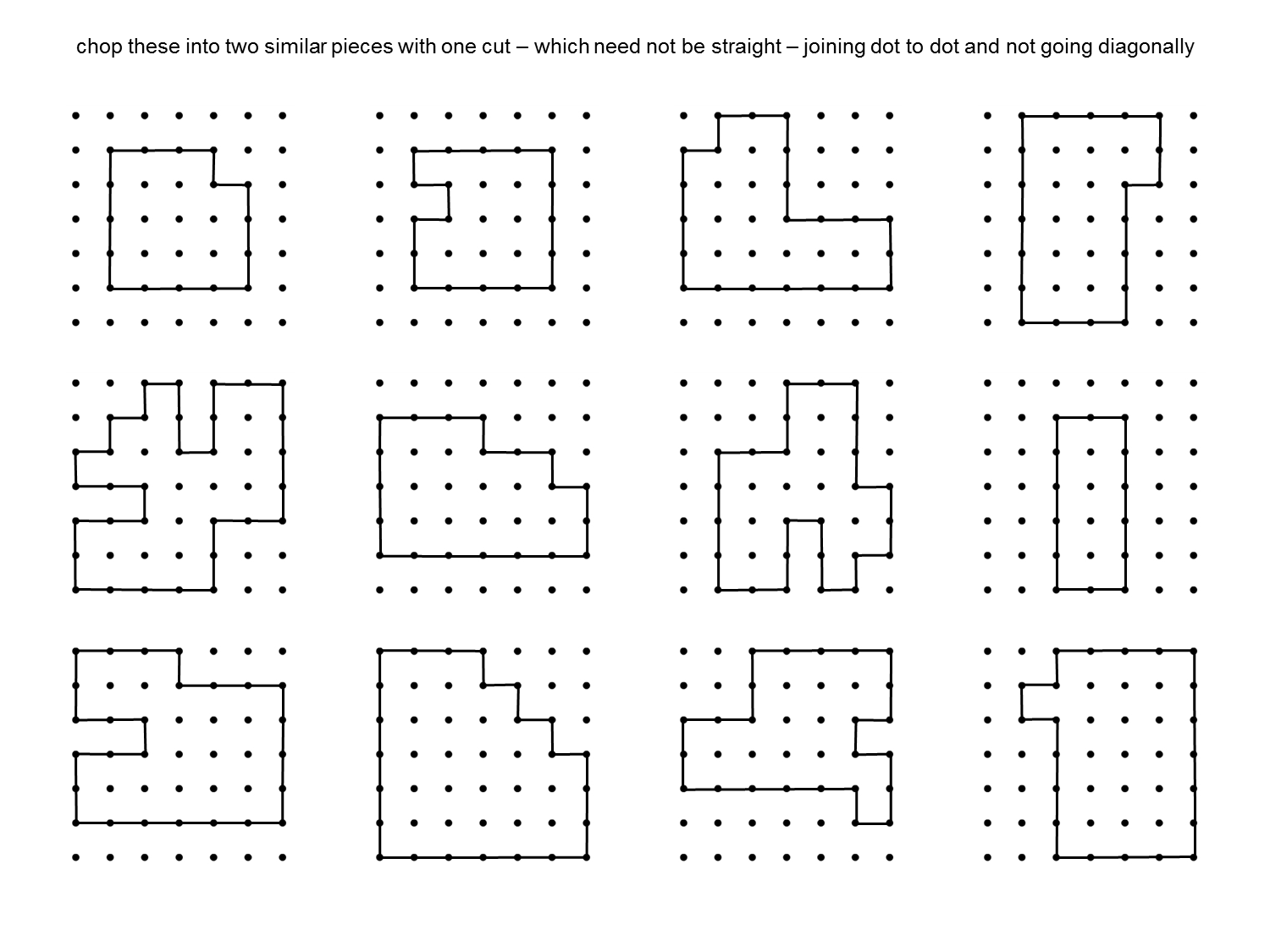 MEDIAN Don Steward mathematics teaching: two similar shapes