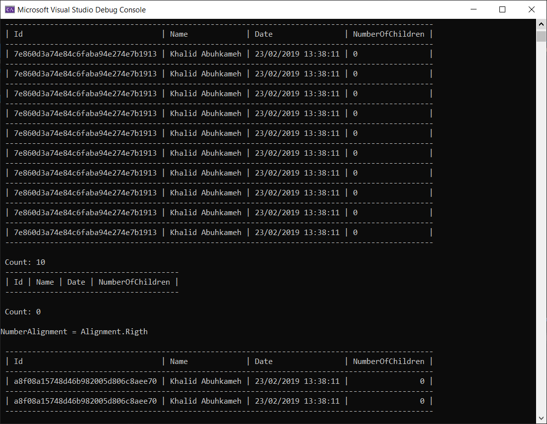 Przydatne biblioteki C# #01 ConsoleTable