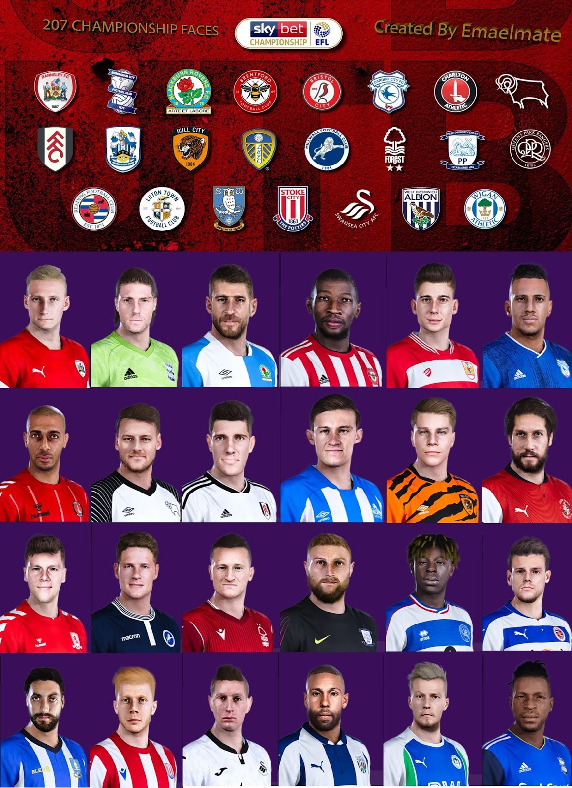 PES 2020 Championship Mega Facepack by Emaelmate ~ SoccerFandom.com ...