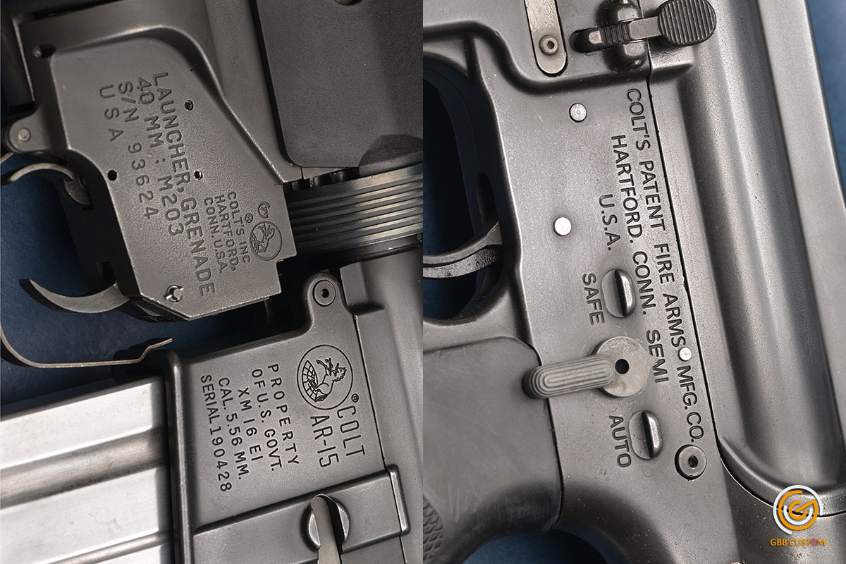 COLT XM16E1 model 603 rifle with M203_WE & Dboy