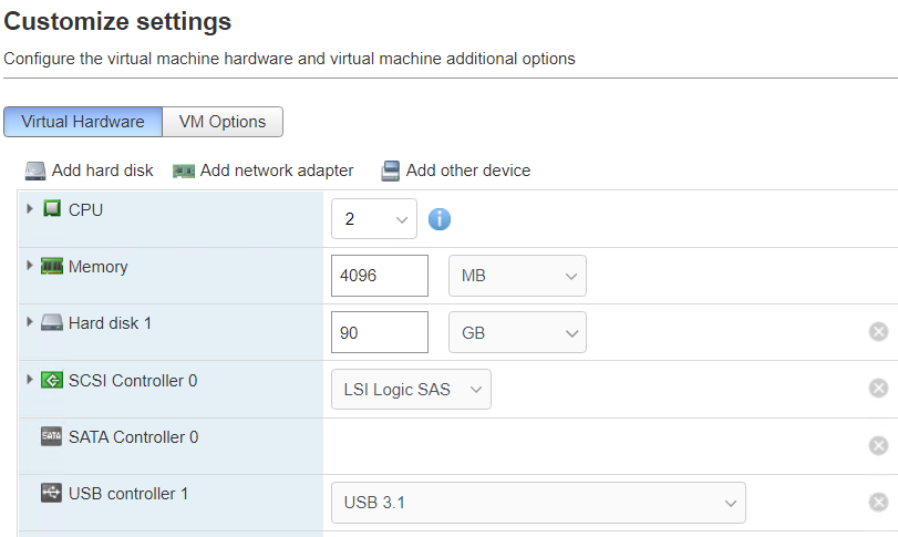 How to install Windows Server 2022 in vmware
