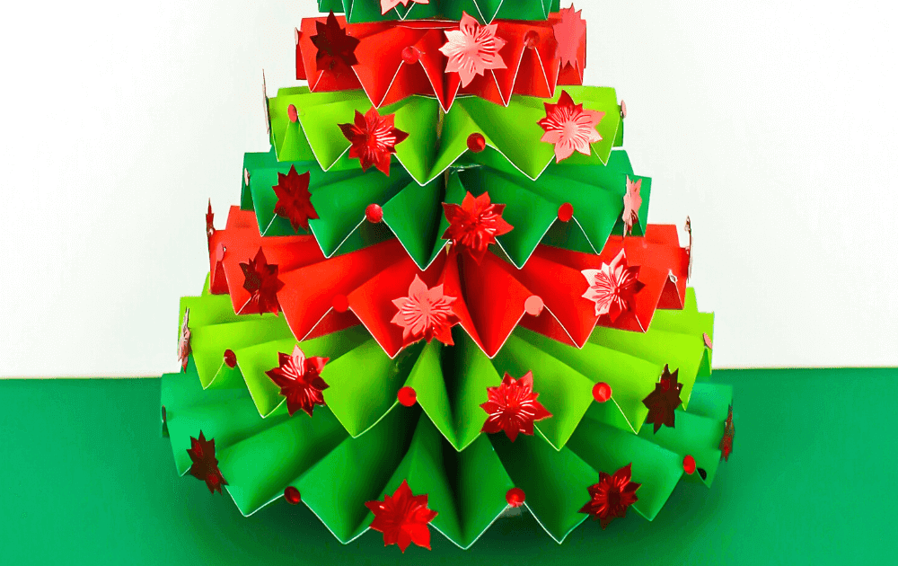 How to make paper christmas tree - oh partyland