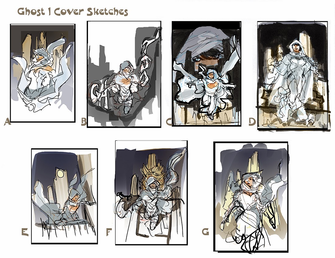 The Bombshellter: Ghost #1 Cover Step by Step PART ONE