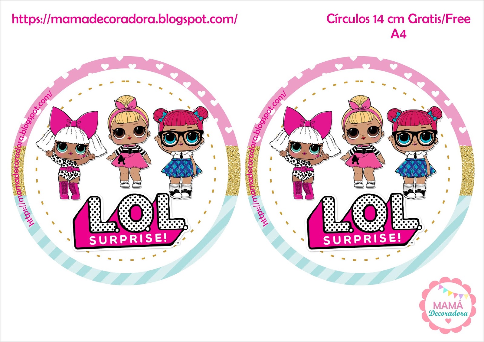 Mamá Decoradora: Kit imprimible Lol Surprise