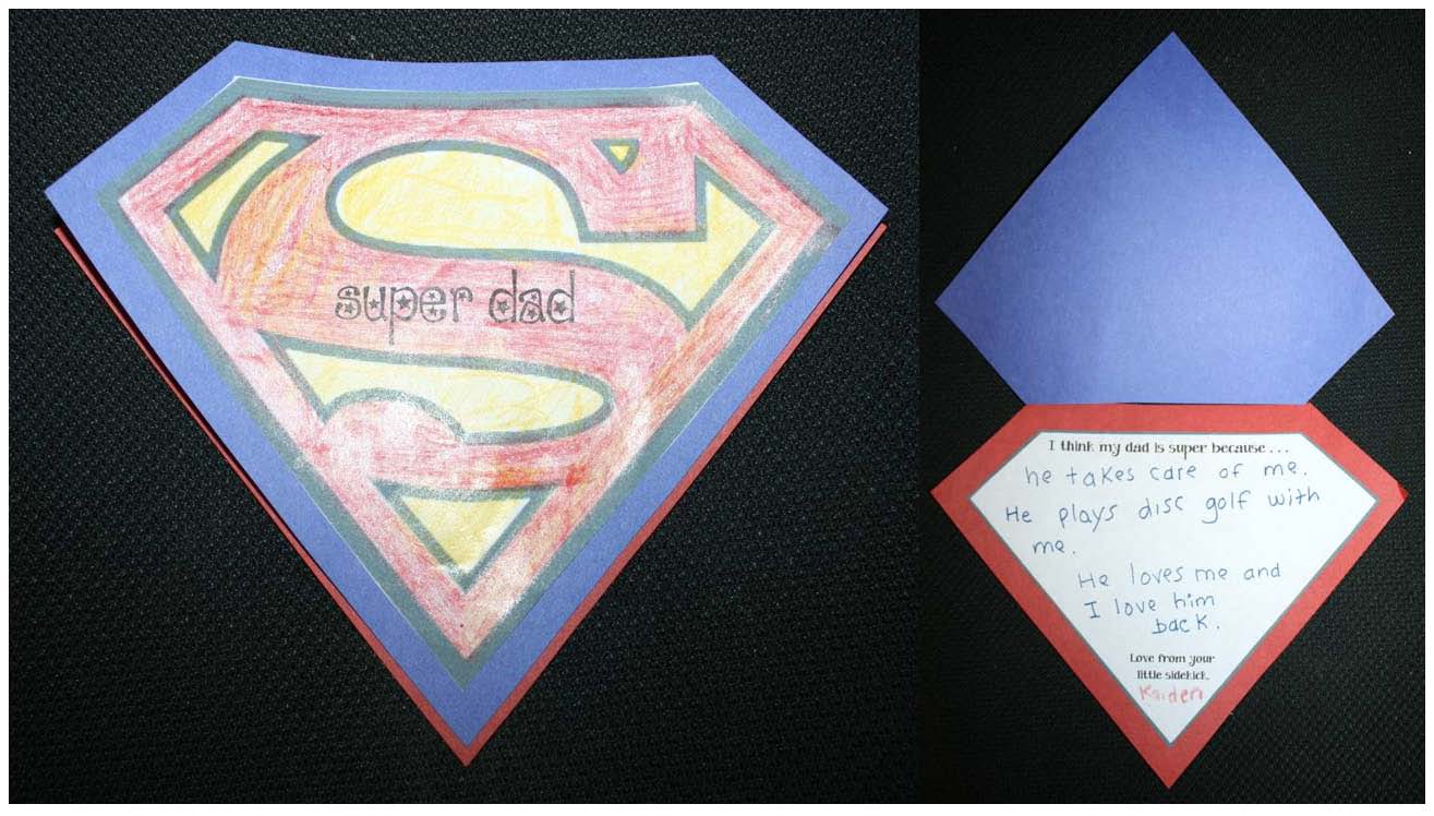 My Dad's a Superhero: Writing Prompt Crafts For Father's Day ...