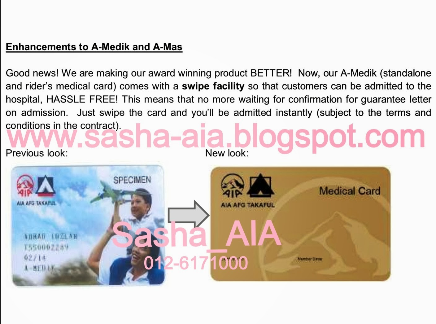 Sasha AIA : AIA Public Takaful Consultant: Swipe facility for AIA ...