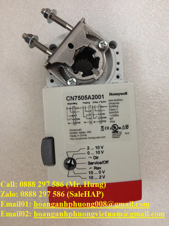 Damper thiết bị truyền động Honeywell CN7505A2001