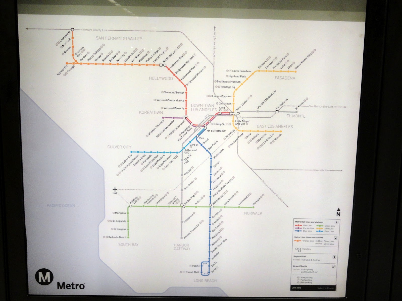 Map of Smog: Expo Line Opening Day