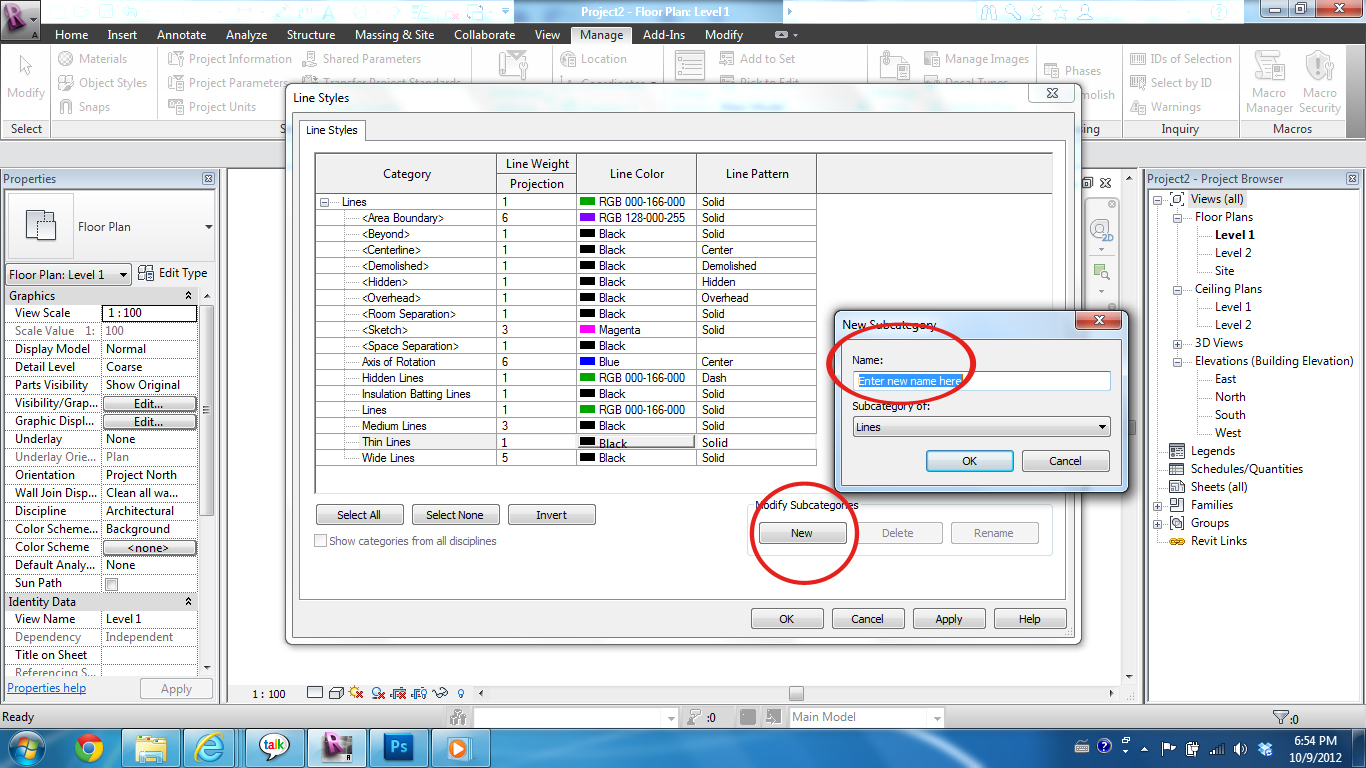 MEMORY OF LIFE ( Yin Family): Revit Notes-3 ( Line Styles)