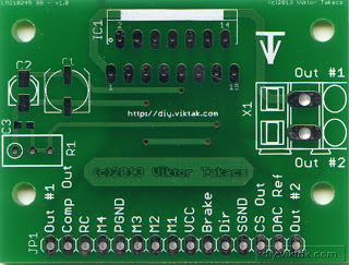 Dynamic-Electronics: Bipolar Stepper Motor Driver Circuit with LMD18245