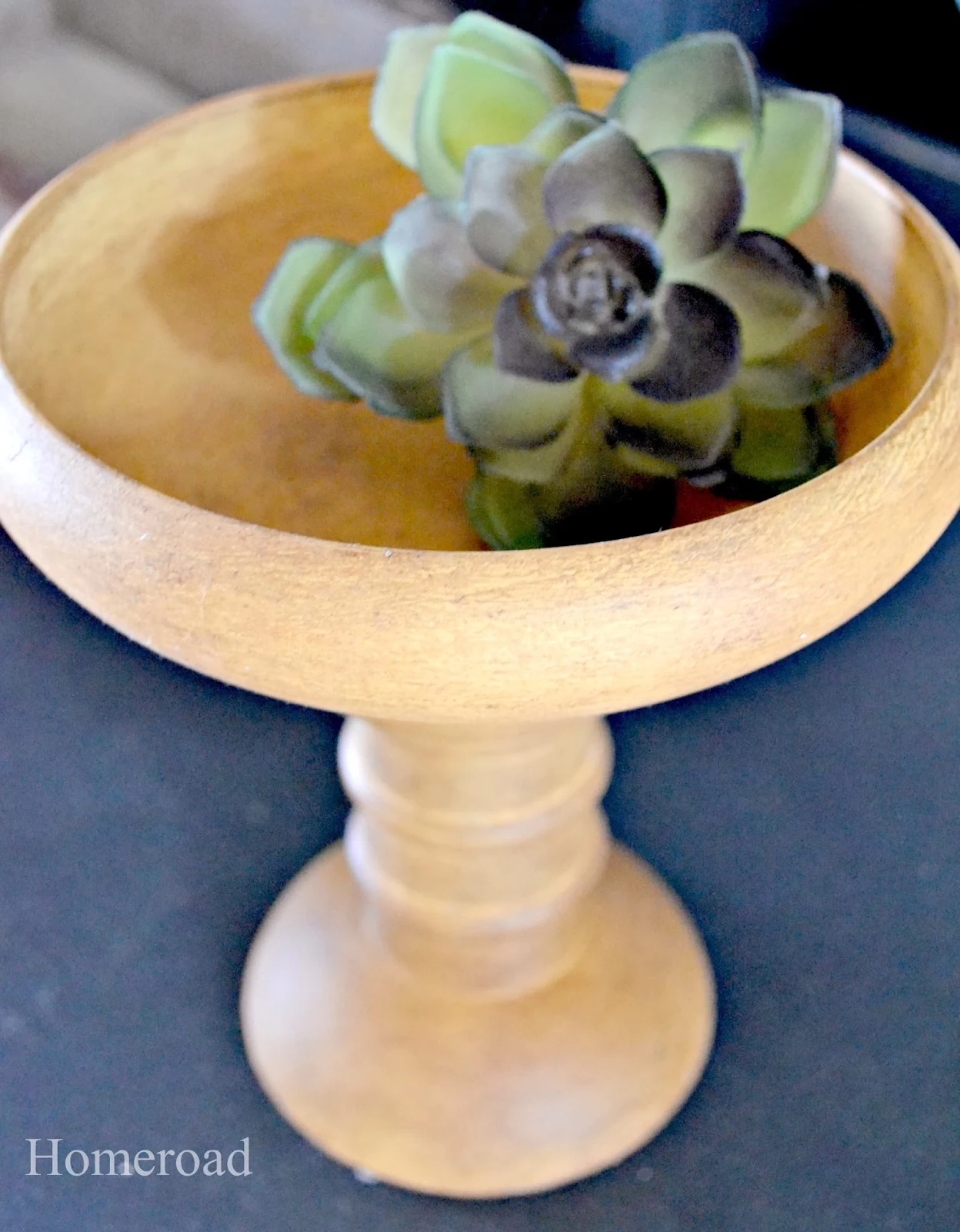 Repurposed Wooden Pedestal Bowls
