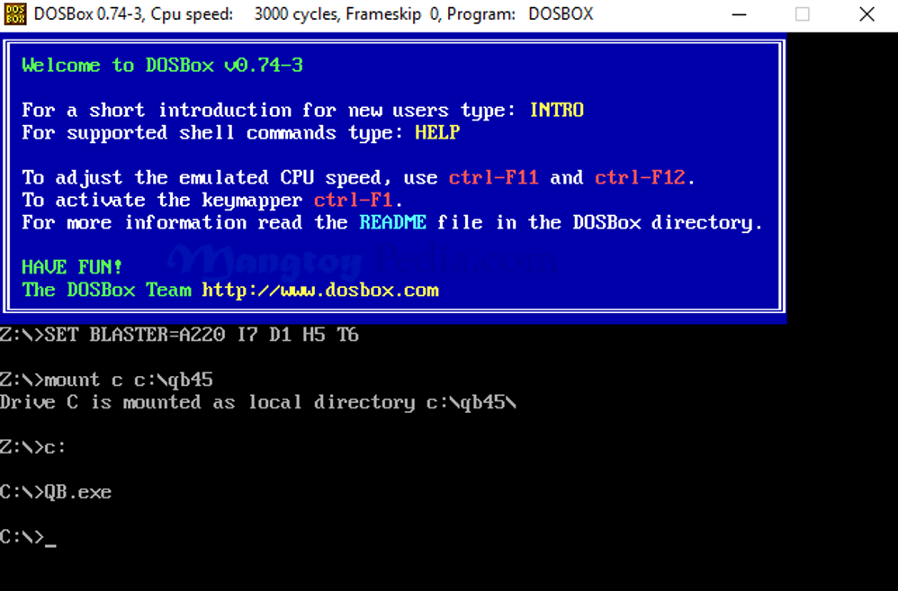 Pengertian dan Cara Install QBasic - MangtoyPedia