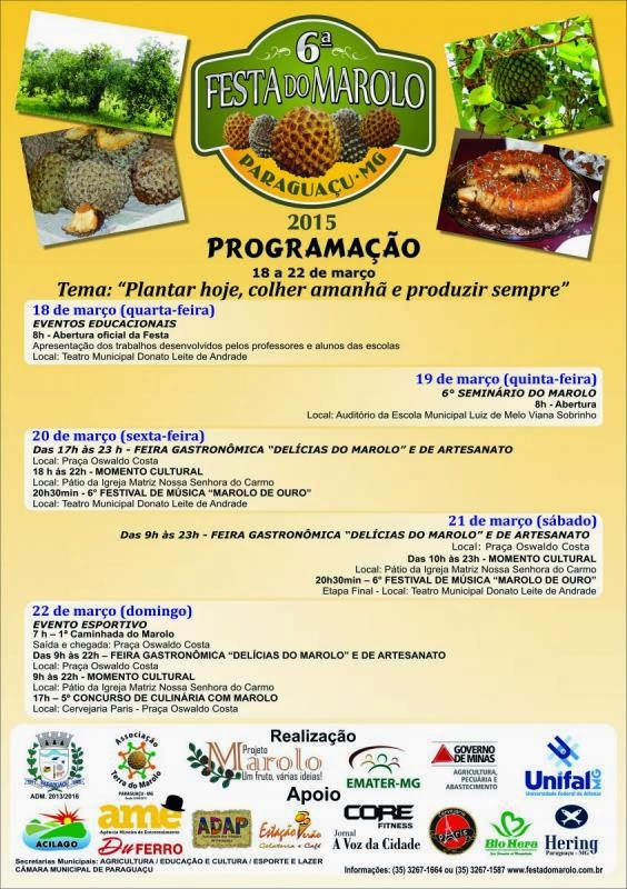 Jornal i9Minas: Festa do Marolo começa dia 18 de março