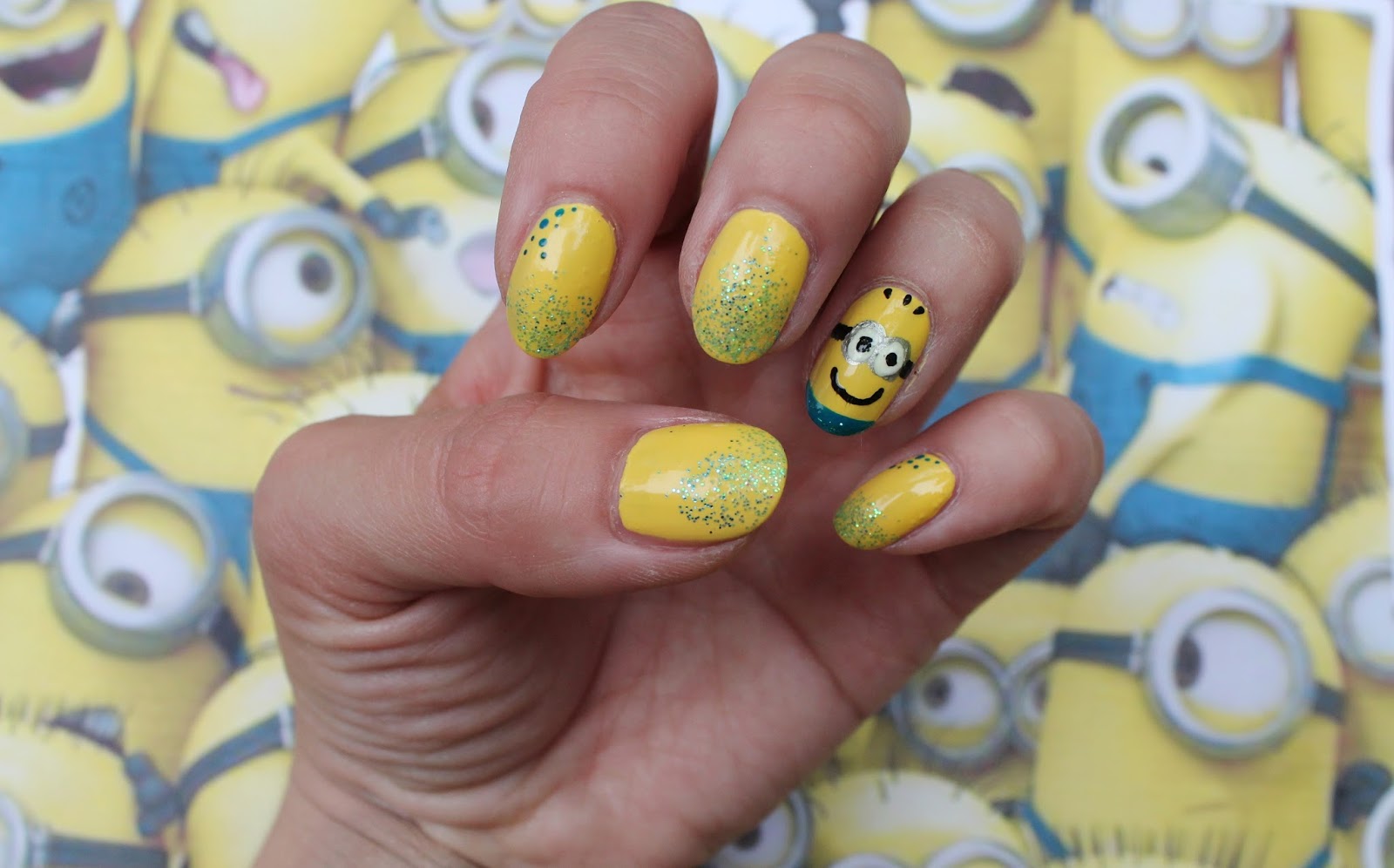 Minion Nails Then and Now - Monica Hayworth