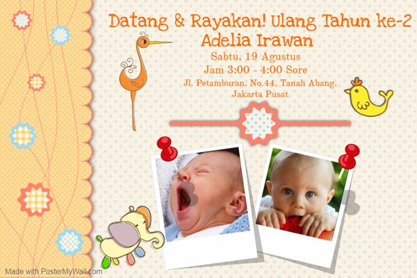 25+ Contoh Undangan Ulang Tahun Anak Menarik dan Lucu - ContohText