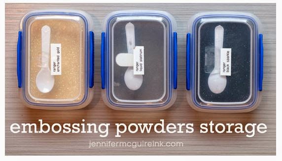 Memory Bound BLOG: Tuesday Trick: Embossing Powder Storage