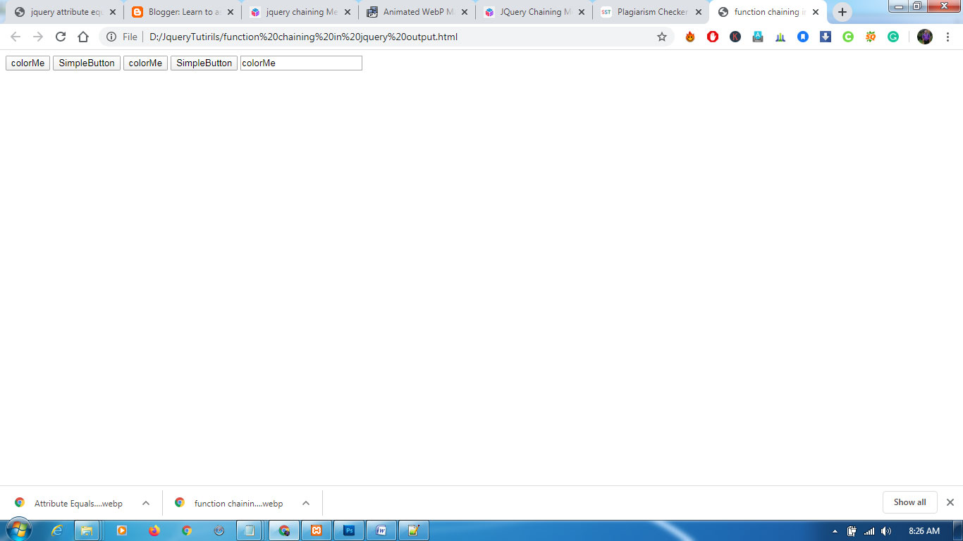 JQuery- Attribute Equals | [attribute=value] | Selector Example - Free Source code Download ...