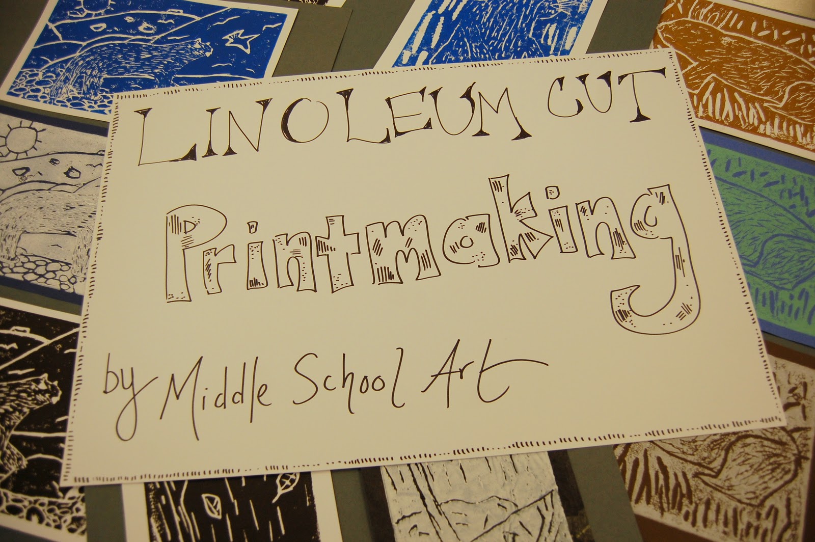 sea kettle diaries: Art Room Diaries - Linoleum Block Prints